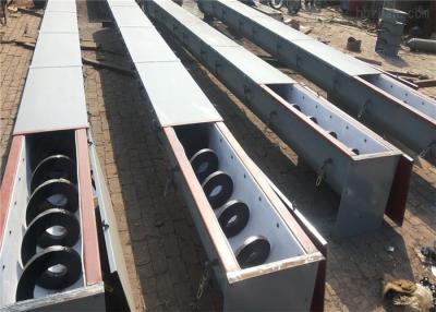 China Building Materials 108mm Tubular Screw Conveyor 1.5KW U Trough for sale