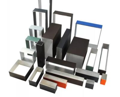 China 1050 Decorative Anodized Aluminum Square Tube 5mm Thickness for Furniture and Construction for sale