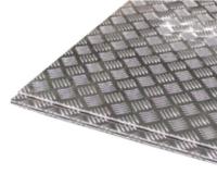 China 5052 Aluminum Diamond Plate Sheet 100mm Silver for Deck Stairs Anti Slip for sale