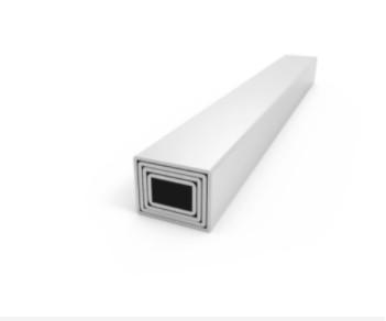 China 6061 Aluminum Square Tube 1mm Wall Thickness Mill Finish 3-6m Length Industrial Grade for sale