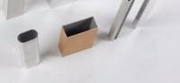 China 6061 Aluminum Square Tube 90mm Welding Punching Profile for Window Door Construction for sale