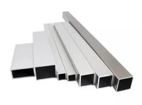 China 2024 0.7mm Aluminium Square Tube , Polished Anodized Aluminium Rectangular Pipe for sale