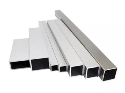 China 2024 0.7mm Aluminium Square Tube , Polished Anodized Aluminium Rectangular Pipe for sale
