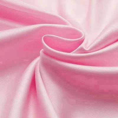 China Mat Spandex Satin 100% Polyester 75D Static-free AZO-free Can be Anti-flaming Fashion designs for Shirts Lining DIY-make for sale