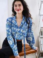 China 2023 Soft Silk Elastic Twill 20MM Antiflaming Anti-Wrinkle Scarf Digital printed Design for fashion luxury Dress for sale