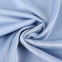 China 100% Recycled Polyester GRS OEKO-TEX Imitation acetate silver wire fabric for Suit Dress Shirts comfortable absorb sweat for sale