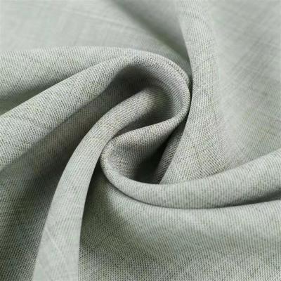 China 25% Cationic+72%Recycled Polyester+3%SP Dyeing Plain Fabric for Suit Trousers Windcoat for sale
