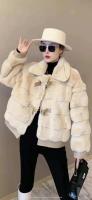 China FAUX Danish mink colorful wool Static-free Anti-microbial UV harms protection for Fashion Dress color fastness>4 for sale