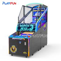 China Coin operated basketball game with video screen electronic MVP basketball machine for sale