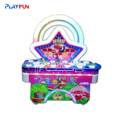China Coin operated  interactive redemption Rainbow hit mouse whack a mole arcade hammer game machine for sale