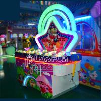 China Coin operated  interactive redemption Rainbow hit mouse whack a mole arcade hammer game machine for sale