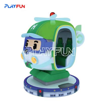 China Helicopter coin operated interactive games kiddie swing rides flying expert for sale