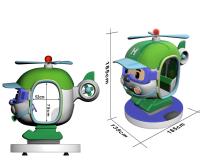China Helicopter coin operated interactive games kiddie swing rides flying expert for sale