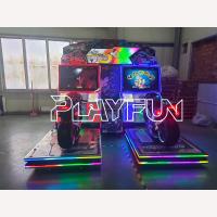 China Playfun Coin operated game motorcycle arcade games motor racing video simulator full motion speed moto DX5 for sale