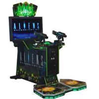 China Adult 2 players arcade coin operated vibration Aliens gun shooting simulator game machine for sale