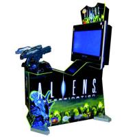 China Adult 2 players arcade coin operated vibration Aliens gun shooting simulator game machine for sale