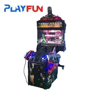 China Arcade coin operated 42 Inch Gun shooting simulator Terminator video game machine for sale