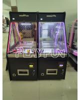 China 1 Player Quarter coin pusher arcade machine with bill change full black color USA popular for sale