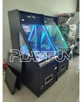 China 1 Player Quarter coin pusher arcade machine with bill change full black color USA popular for sale