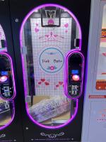 China Playfun coin operated pink date cut 2 win  automatic cut the rope  prize big stuffed  toys  scissors game machine for sale
