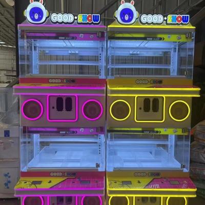 China Playfun new lightful  happy house 4 players good show boutique coin catch  toy crane game machine for sale