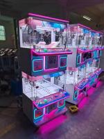 China Playfun new lightful  happy house 4 players good show boutique coin catch  toy crane game machine for sale