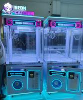 China Playfun neon catcher metal cabinet arcade toys grabber new crane claw game machine for sale