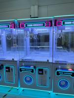 China Playfun neon catcher metal cabinet arcade toys grabber new crane claw game machine for sale