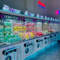 China Playfun neon catcher metal cabinet arcade toys grabber new crane claw game machine for sale