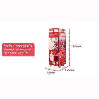 China Coin-operated indoor kids toy plush wooden telephone Doll travel bus claw crane machine for sale