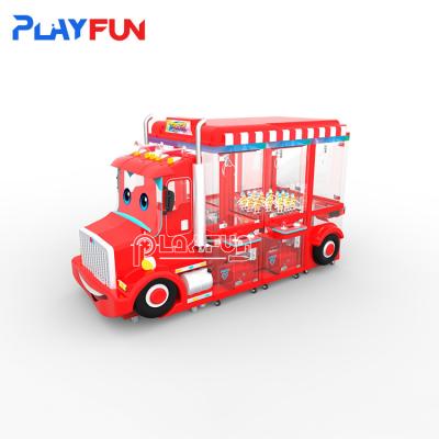 China Popular 6 players 8-10cm stuffed toys truck toy catch claw machine for sale
