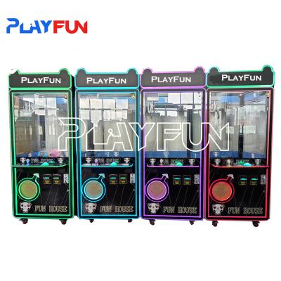 China 710mm Prize Custom Doll  Machine 4 Side Transparent Claw Crane game for sale