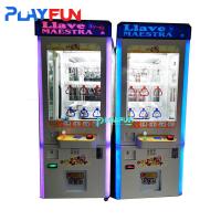 China Flexible customize 15 boxes 9 boxes led light maquina de juego mini gold key master big expensive prize vending gaming for sale