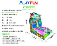 China Playfun  New hot sale   Zombie  bowling  kids bowling game machine  arcade game bowling for sale