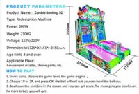 China Playfun  New hot sale   Zombie  bowling  kids bowling game machine  arcade game bowling for sale