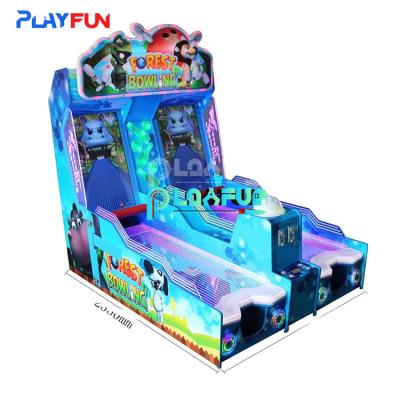 China 1 or 2 players Forest jungle kiddie  bowling machine ticket parent-kids arcade game redemption room area family fun cen for sale