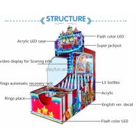 China Hot sale china manufacturer Light-up Ring  Toss  bottle coin-op  arcade tickets redemption lottery carnival game for sale