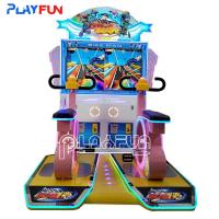 China Playfun Coin operaed tickets redemption arcade 2 players bike man game machine for sale
