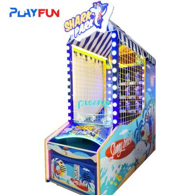 China Coin tokent best profit operated redemption ball throw arcade game machine Shark park redemption ticket lottery  game ma for sale