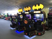 China Amusement Park Coin Operated Bat man Video Car Racing Game Machine for sale