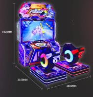 China PlayFun Motion 2 Player Small Kids Racing Motor Video Game Coin Operated Commerce Race Car Arcade Game for sale