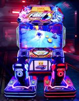 China PlayFun Motion 2 Player Small Kids Racing Motor Video Game Coin Operated Commerce Race Car Arcade Game for sale