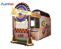 China Coin operated  Axe throwing sport game Axe Throwing axes game machine for sale