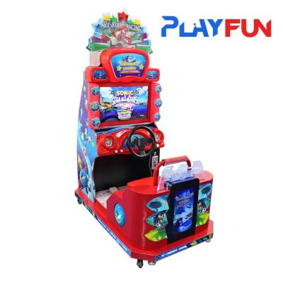 China Kids Arcade Coin Operated Kids Car Racing Machine Simulation Racing for sale