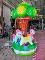 China 3 Players kids ride Carousel Merry mini Tree amusement game machine for sale