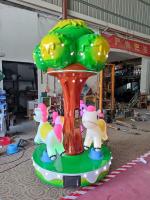China 3 Players kids ride Carousel Merry mini Tree amusement game machine for sale