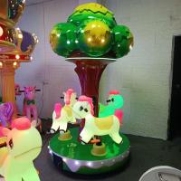 China 3 Players kids ride Carousel Merry mini Tree amusement game machine for sale