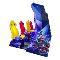 China Playfun coin operated crazy drone 55 inch 2 player arcade car racing game machine for sale