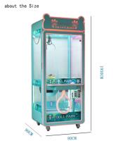 China 710mm Prize Custom Doll  Machine 4 Side Transparent Claw Crane game for sale