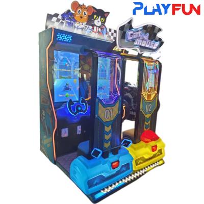 China Car racing arcade game cat and mouse game for kids car games for sale